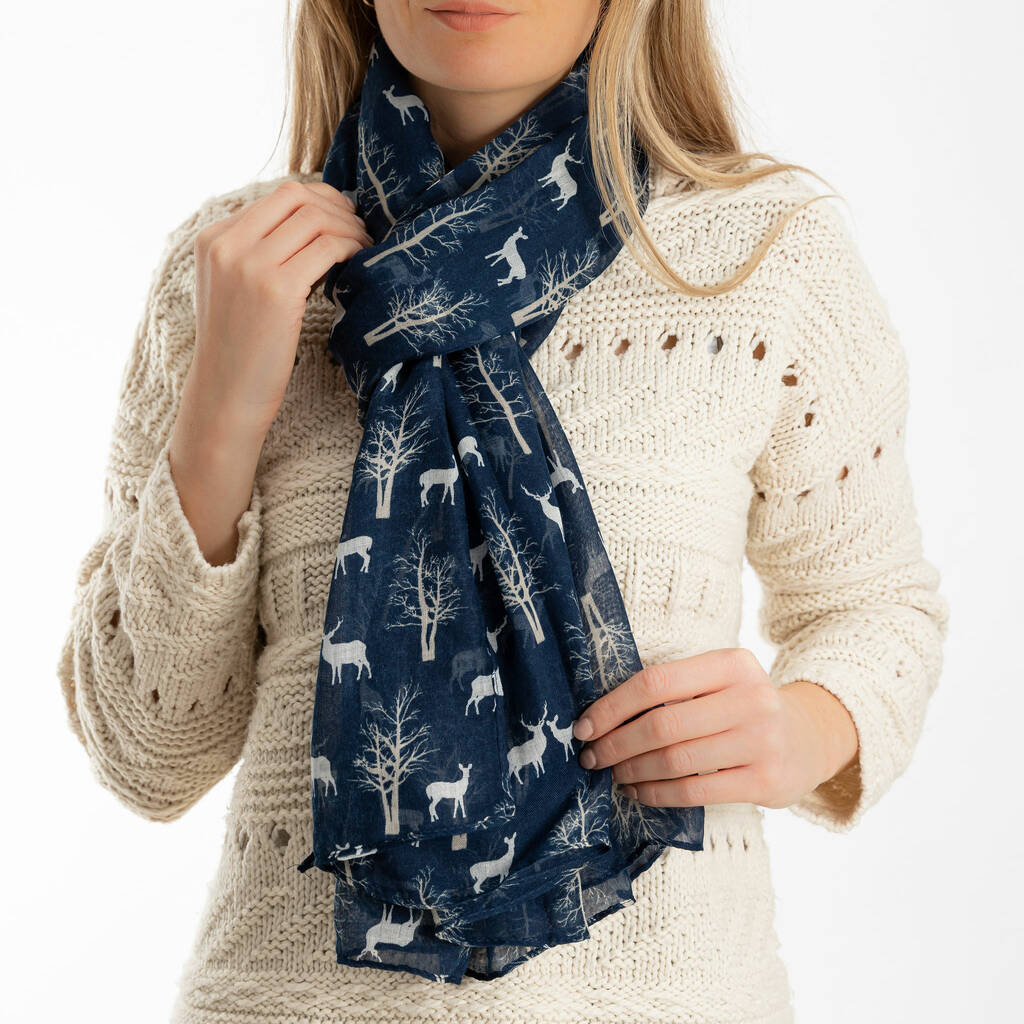 Nordic Reindeer Scarf By Hayley & Co | notonthehighstreet.com