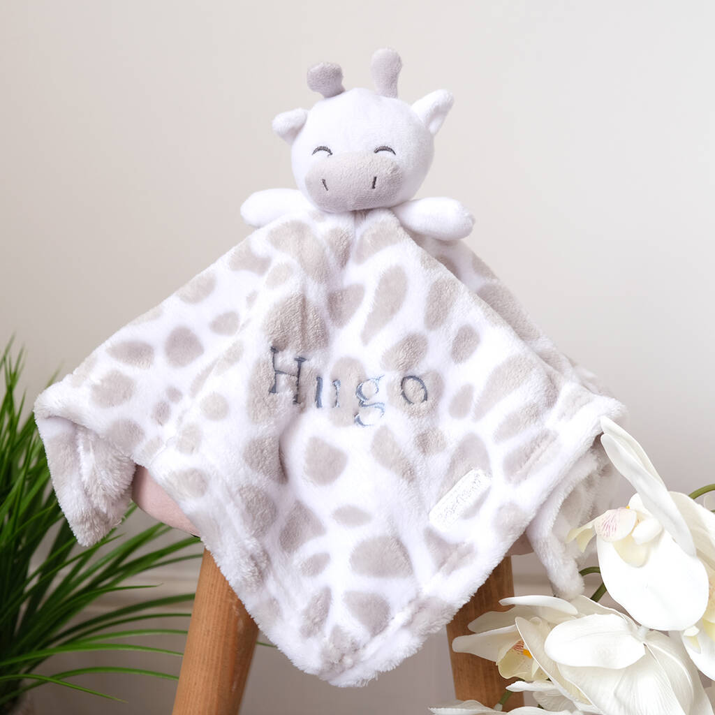 Personalised Giraffe Baby Comforter By KEEDD | notonthehighstreet.com