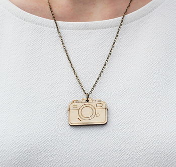 Wooden Camera Necklace By Ginger Pickle | notonthehighstreet.com