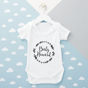 Personalised Babygrows and Baby Clothes | notonthehighstreet.com