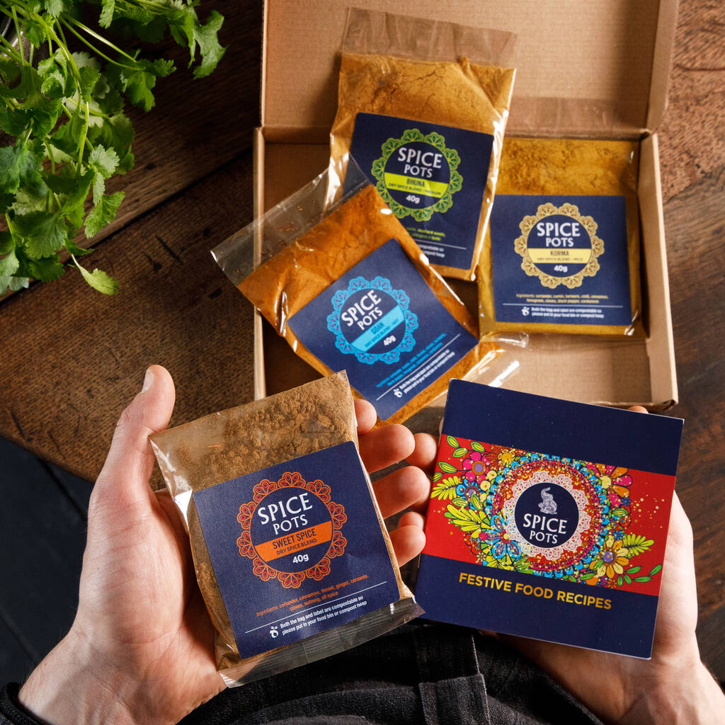Sending You A Spicy Warm Festive Hug Letterbox Gift By Spice Pots ...