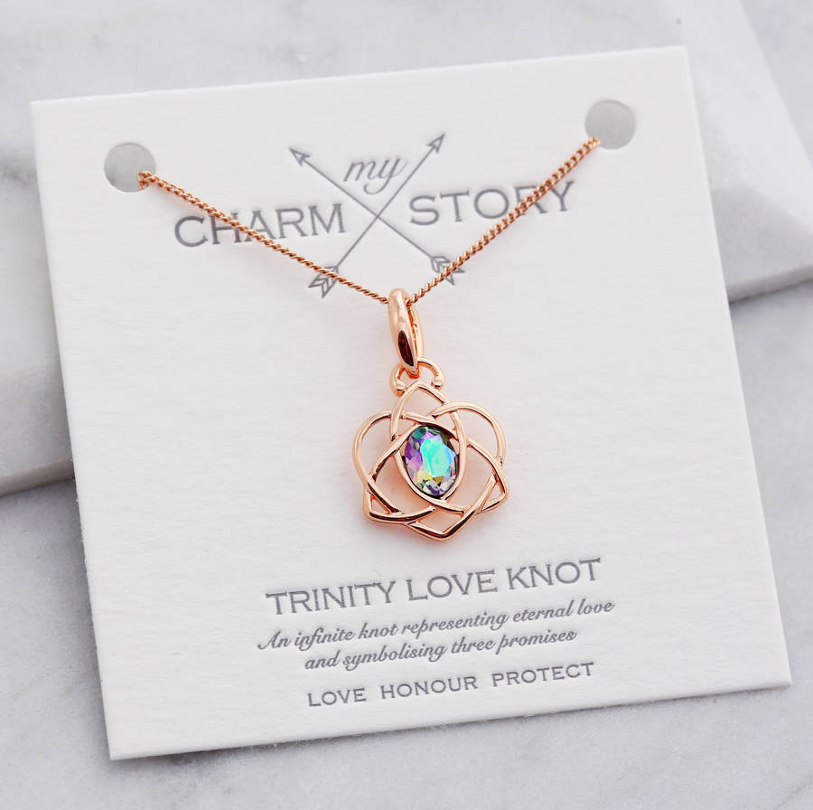 My Charm Story Trinity Love Knot Necklace By J&S Jewellery ...