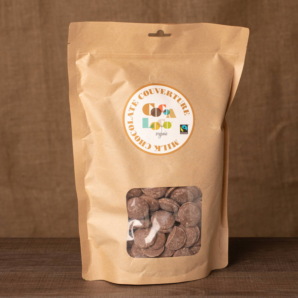 Milk Couverture Chocolate Bag By Cocoa Loco | notonthehighstreet.com