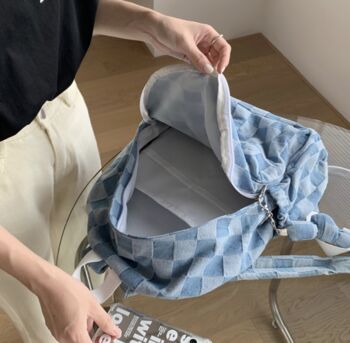 Checkered Backpack By GY Studio | notonthehighstreet.com