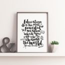 Education Is The Most Powerful Weapon Print By Izzy & Pop ...