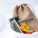 Unisex Reusable Safety Razor Travel Kit By Shoreline Shaving ...
