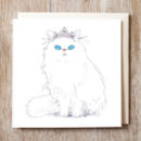 Birthday Card Princess Cat In Hat By Jo Clark Design ...