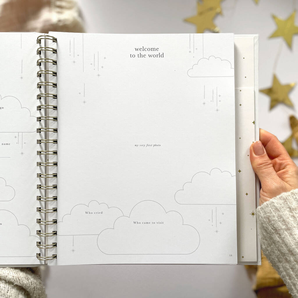 My Baby Book Baby Memory Book White By Blush and Gold ...