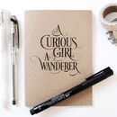 'curious Girl' Notebook By Chatty Nora | notonthehighstreet.com
