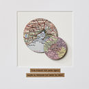 Personalised Double Circle Map Picture By Posh Totty Designs Creates ...