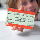 Personalised 'thank You Teacher' Train Ticket Keepsake By Of Life ...