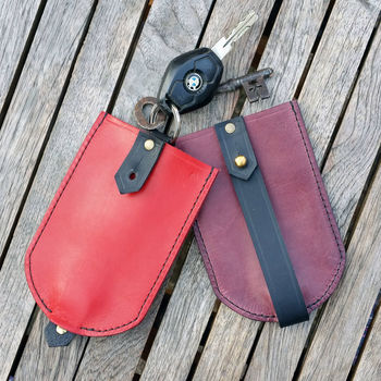 Soft Leather Key Pouch By Sue Lowday Leather | notonthehighstreet.com