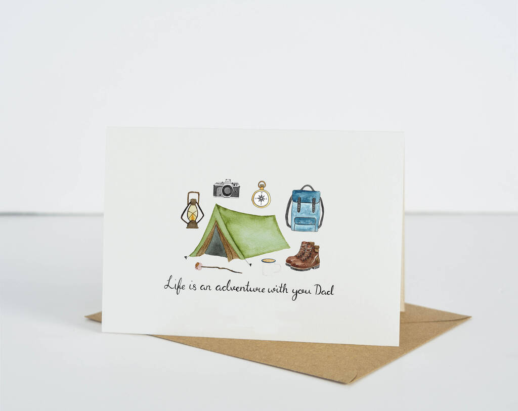 Personalised Father's Day Camping Card By High Tide Illustrations