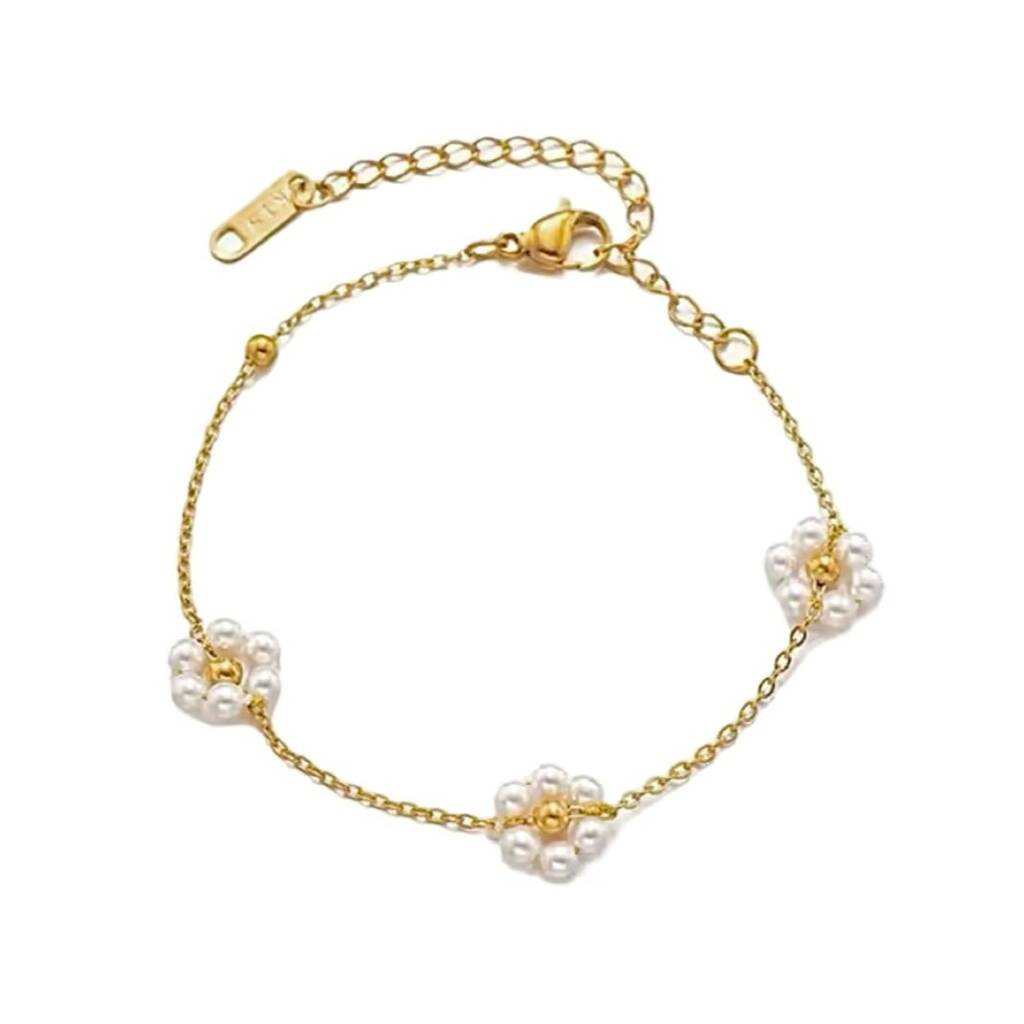 Triple Flower Bracelet By Binky Belle