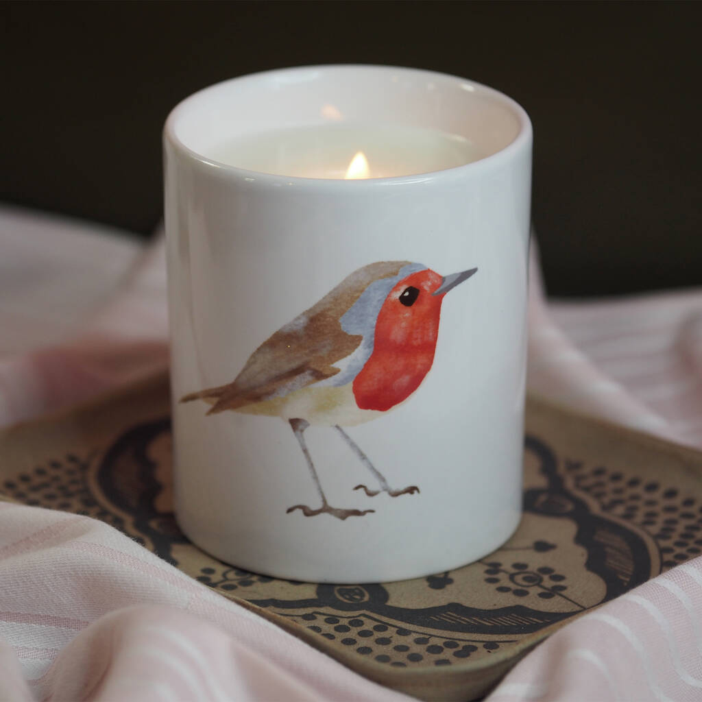 Personalised Robin Candle By So Close | notonthehighstreet.com