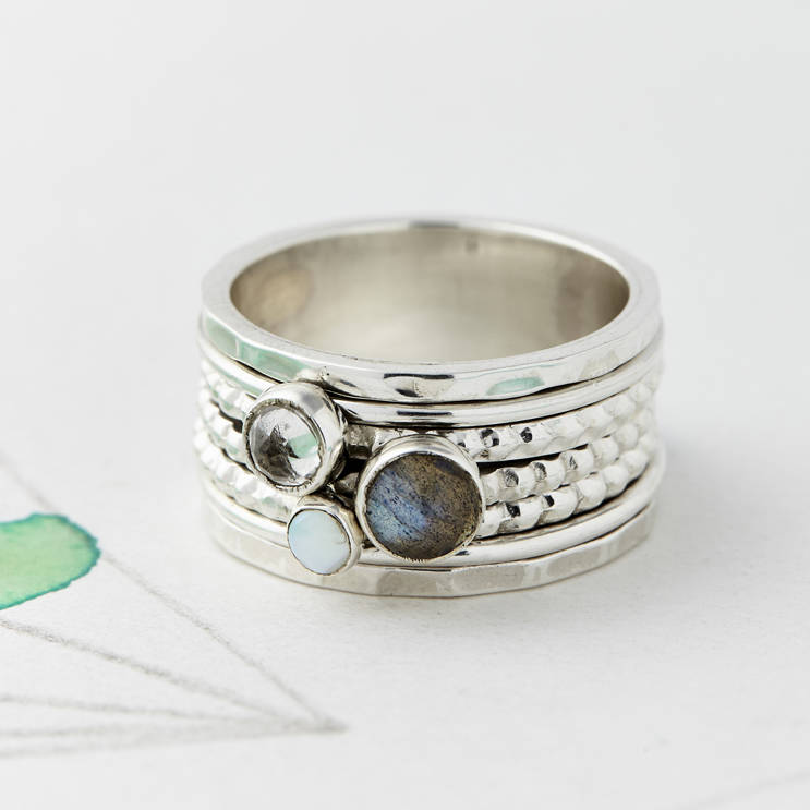 ethereal galaxy spinning ring by charlotte's web jewellery ...