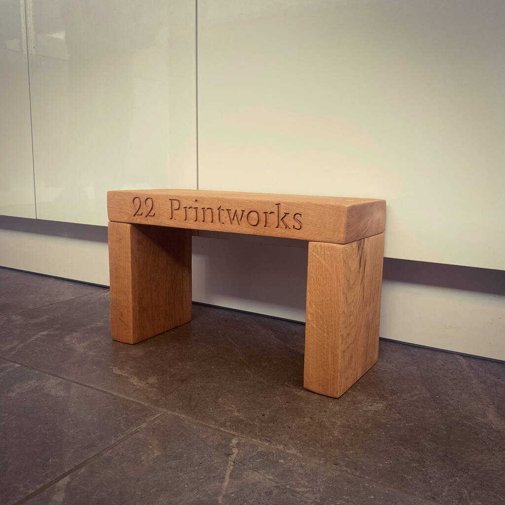 Engraved Oak Kitchen Stepstool By Grain Designs | notonthehighstreet.com