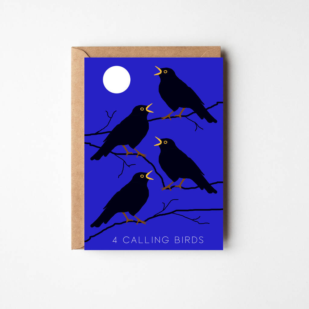 Christmas Birds Six Card Pack By Tamzin Harris