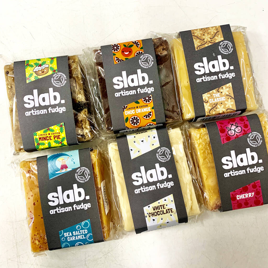 Six Slab Christmas Gift Box – Dairy By Slab Artisan Fudge ...