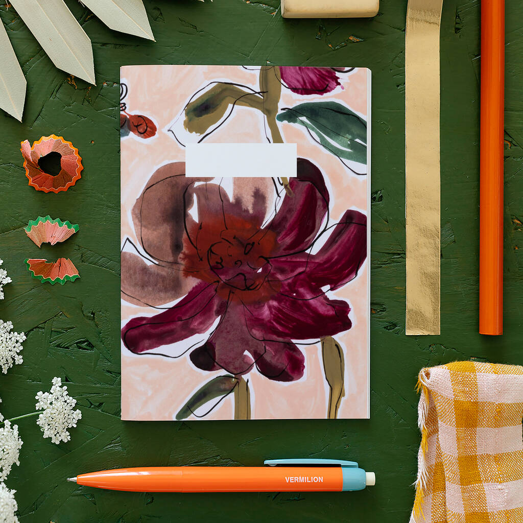 Cosmos Pattern Notebook Set By Floradore