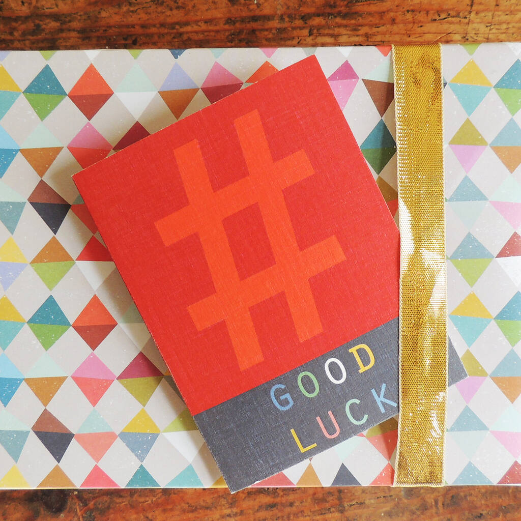 Mini Hashtag Good Luck Card By Kali Stileman Publishing ...