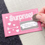 Personalised Pink Surprise Message Scratchcard By Chips & Sprinkles ...