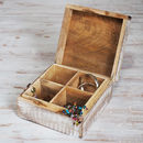 Handcarved Wooden Leaf Design Box By Paper High | notonthehighstreet.com