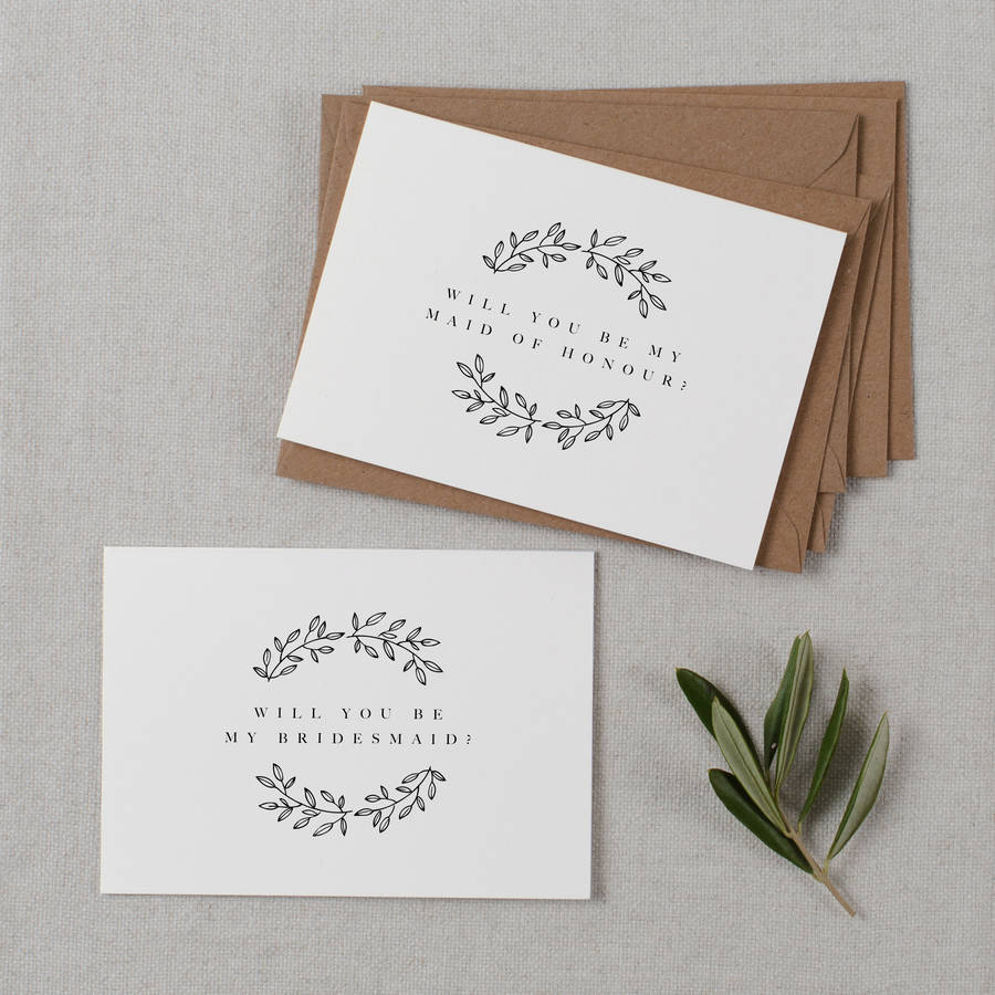 Bridesmaid Proposal Card By Kismet Weddings Notonthehighstreet