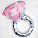 Diamond Ring Foil Balloon By Postbox Party | notonthehighstreet.com