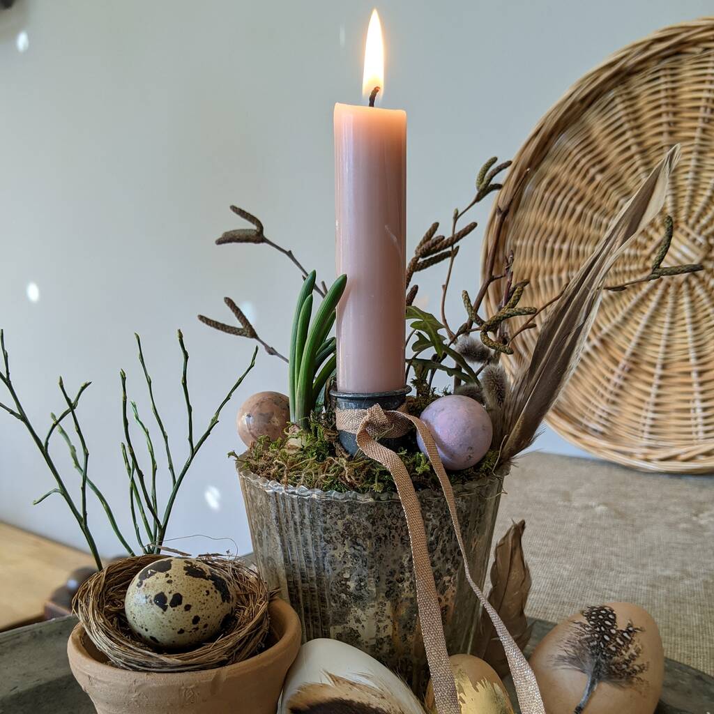 Metal Zinc Candle Holder On A Spike By The Danes | notonthehighstreet.com