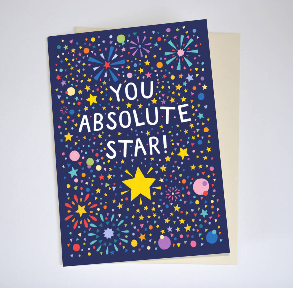 You Absolute Star Congratulations Card By Emma Randall ...
