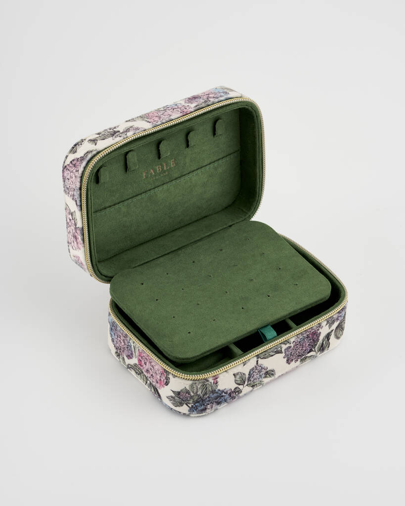 Hydrangea Rectangular Jewellery Box By Fable England