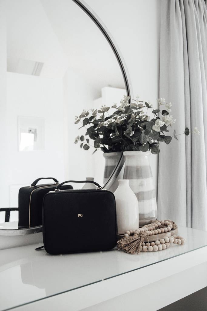 personalised leather box bag by magpie decor | notonthehighstreet.com