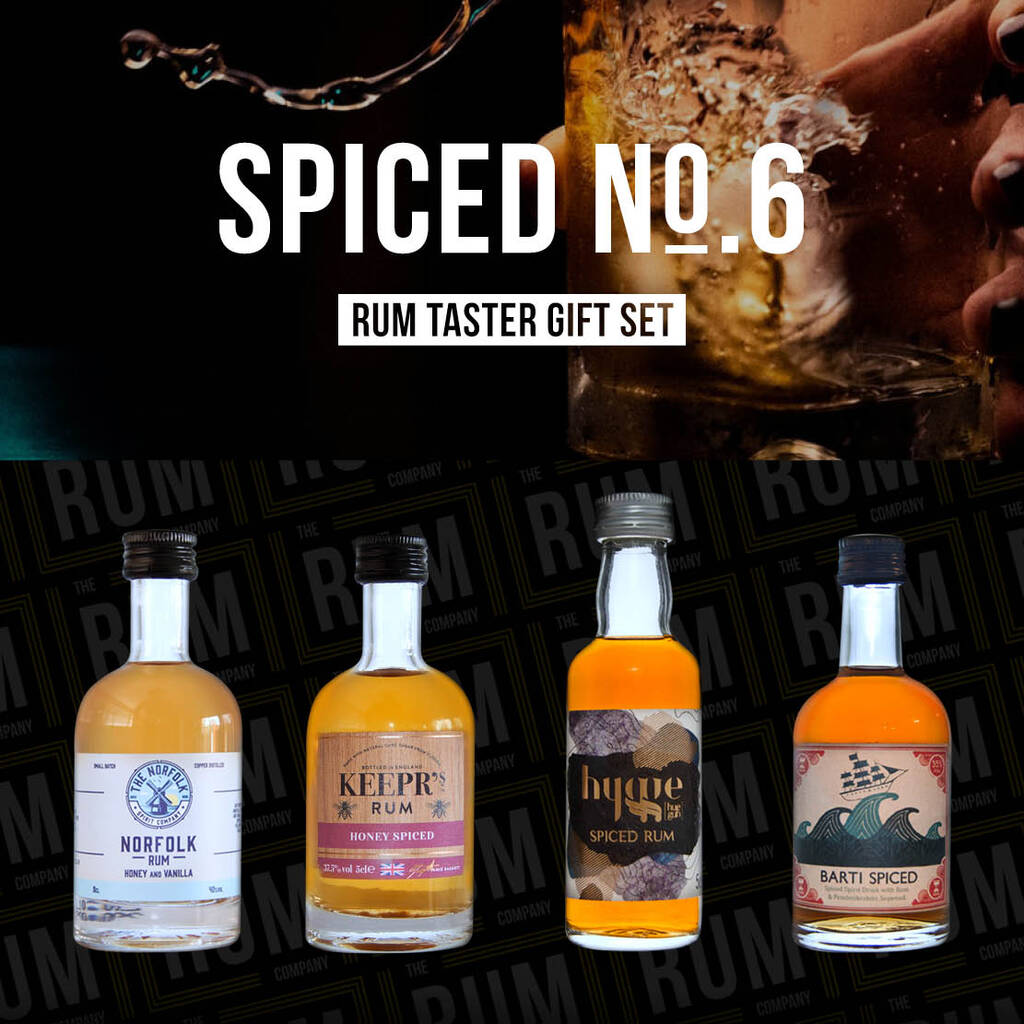 Spiced Rum Taster Set Gift Box Six By The Rum Company ...