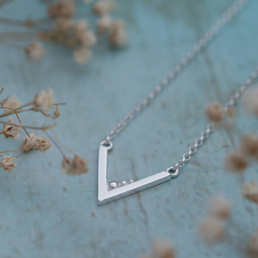 chevron necklace by elizabeth designs | notonthehighstreet.com