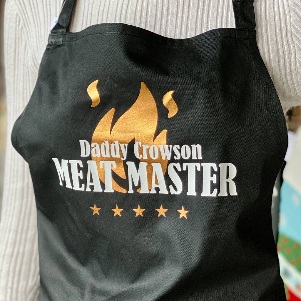 Personalised Meat Master BBQ Apron By The Alphabet Gift Shop ...