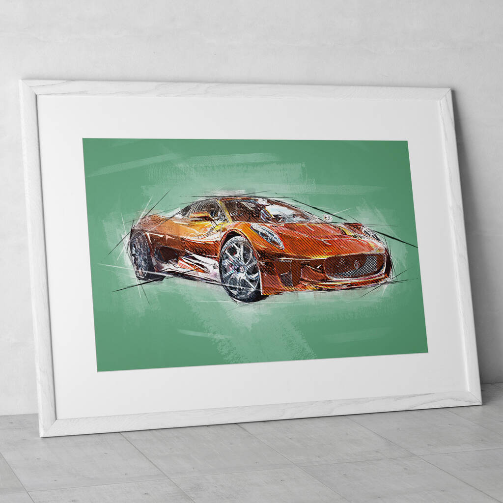 Personalised Custom Car Art Print By Pixelstopaper | notonthehighstreet.com