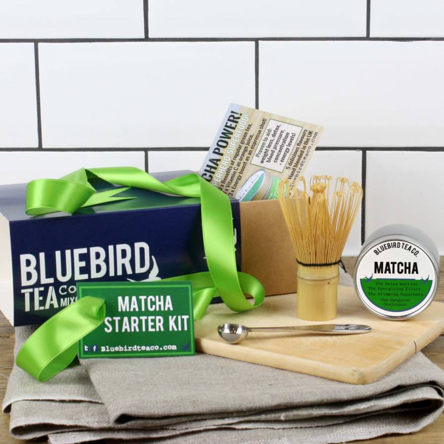 matcha starter kit by bluebird tea co. | notonthehighstreet.com
