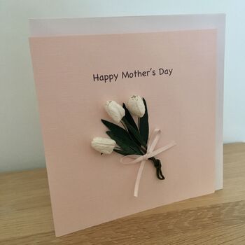 Mothers Day Tulips Flower Bouquet Card By Dribblebuster ...