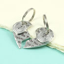 gift for couples love you personalised heart keyring by multiply design ...