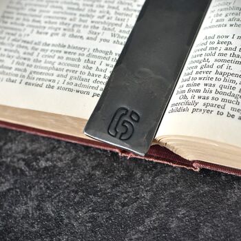 6th Anniversary Metal Bookmark Raw Iron By Coach House Forge