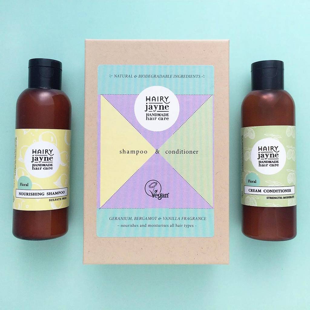 shampoo + conditioner box set by hairy jayne handmade hair care ...