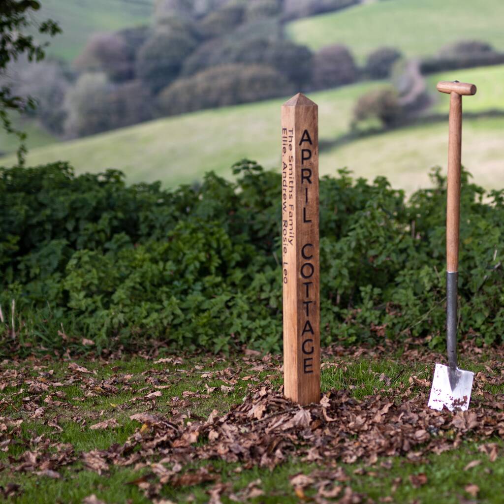 Engraved Garden Post By Grain Designs | notonthehighstreet.com