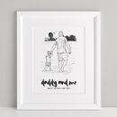 daddy and me illustration by letterfest | notonthehighstreet.com