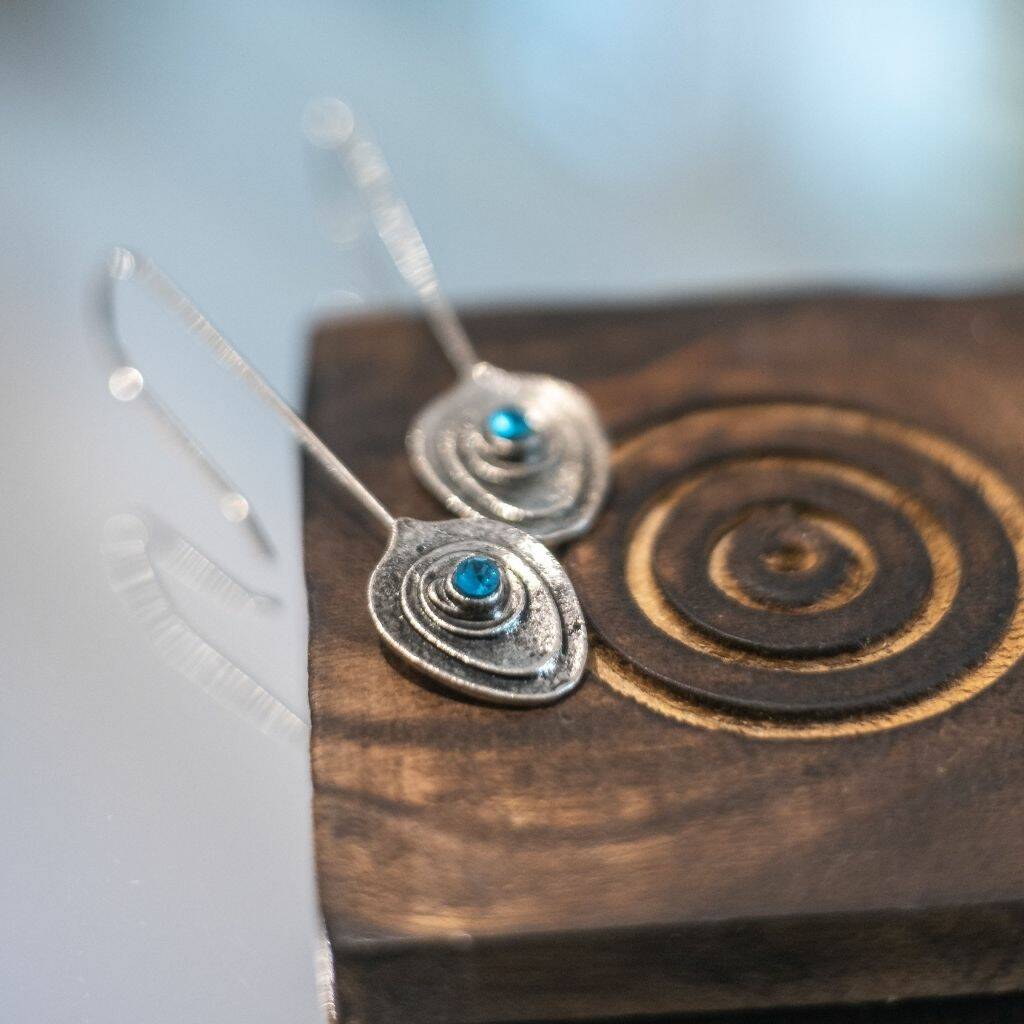 Retro Long Multilayer Metal Shell Statement Earring By Sparkling Aura