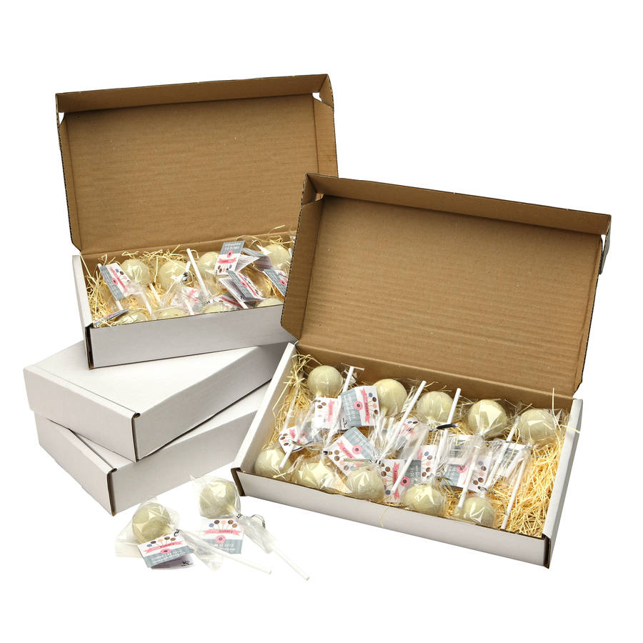 box of 24 mr and mrs cake pops by popkakery | notonthehighstreet.com