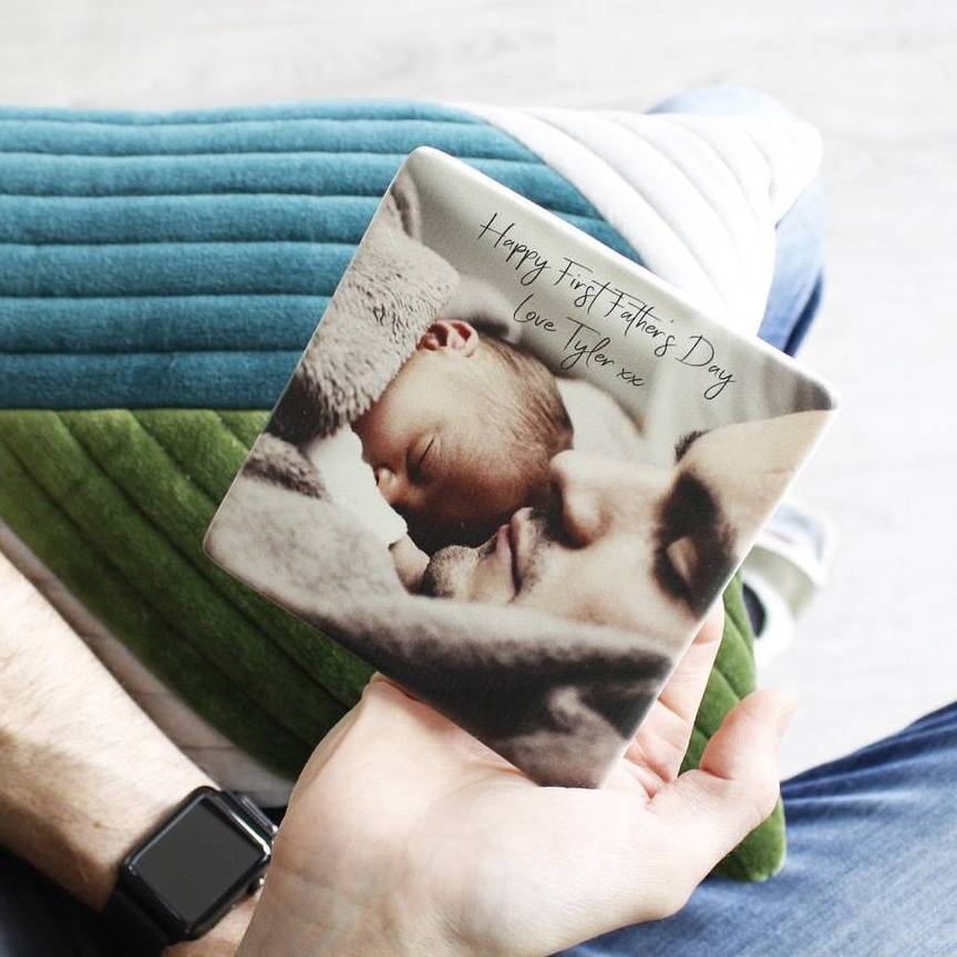 first father's day photo tile decoration by olivia morgan ltd ...