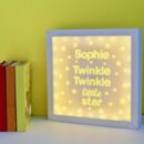 Personalised Dream Big Little One Night Light Box Light By Kirsty Shaw ...