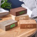 Flip Click Clock Walnut By Gingko | notonthehighstreet.com