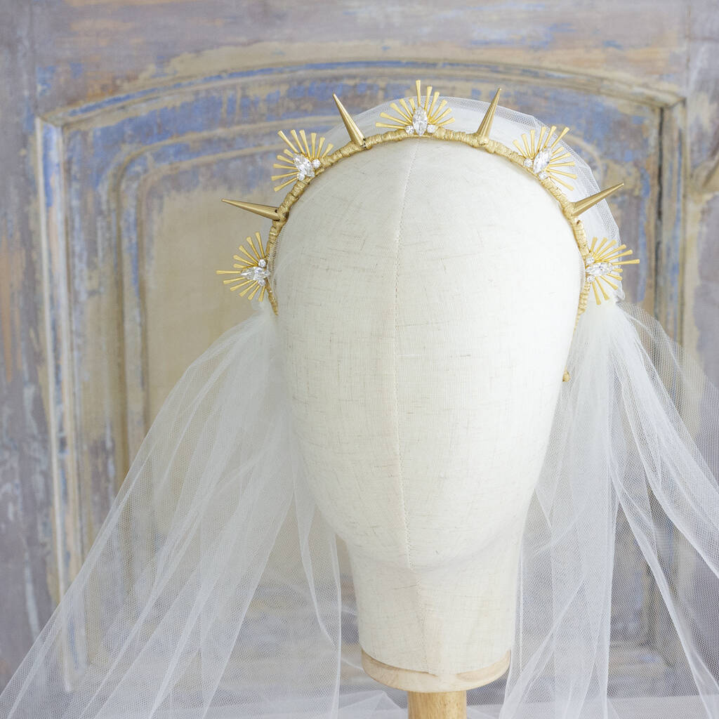 celestial gold crown by donna crain | notonthehighstreet.com
